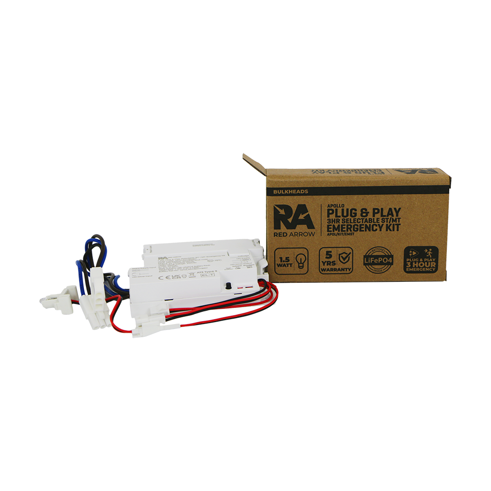 Red Arrow APOL/KIT/EMST Apollo Plug and Play 3Hr Selectable ST / MT Em – Commercial Lighting by ...