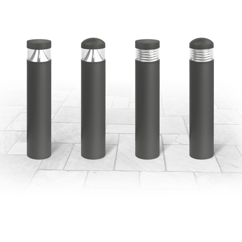 Red Arrow GRD24A-FC-CCT Guard Bollard Flat Head Cone Anthracite 24W 2C ...