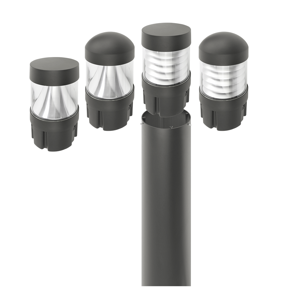 Red Arrow GRD24A-FL-CCT Guard Bollard Flat Head Louvre Anthracite 24W ...