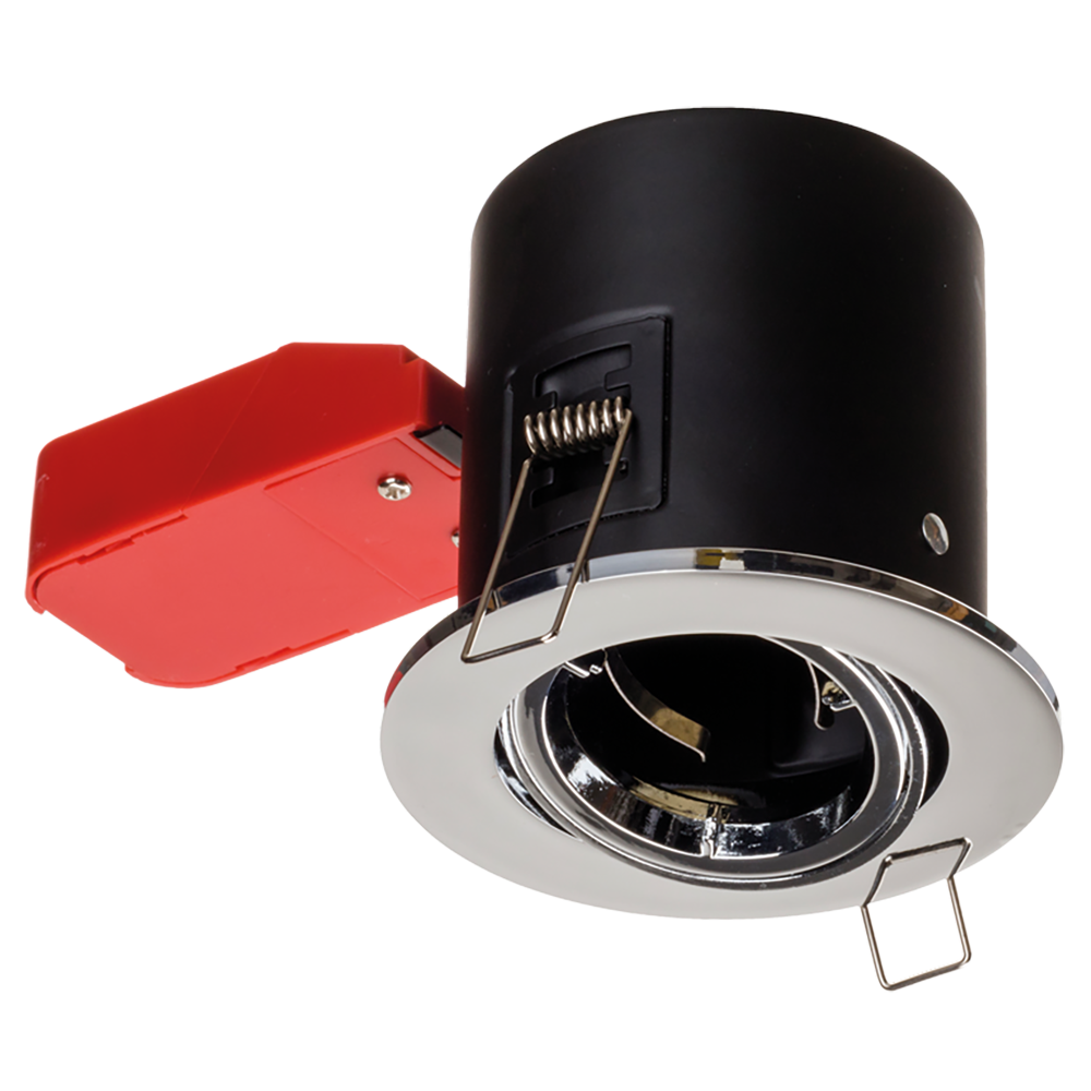 Ignis Plus GU10 Downlight Tilt Chrome – Commercial Lighting by Right Lights